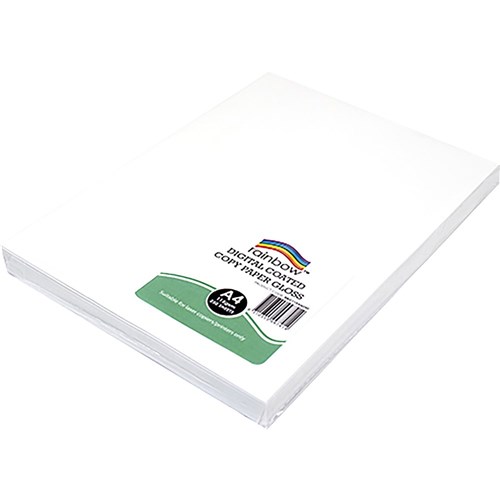 Paper - Rainbow Premium Digital Copy Paper Gloss A4 115gsm White Pack ...